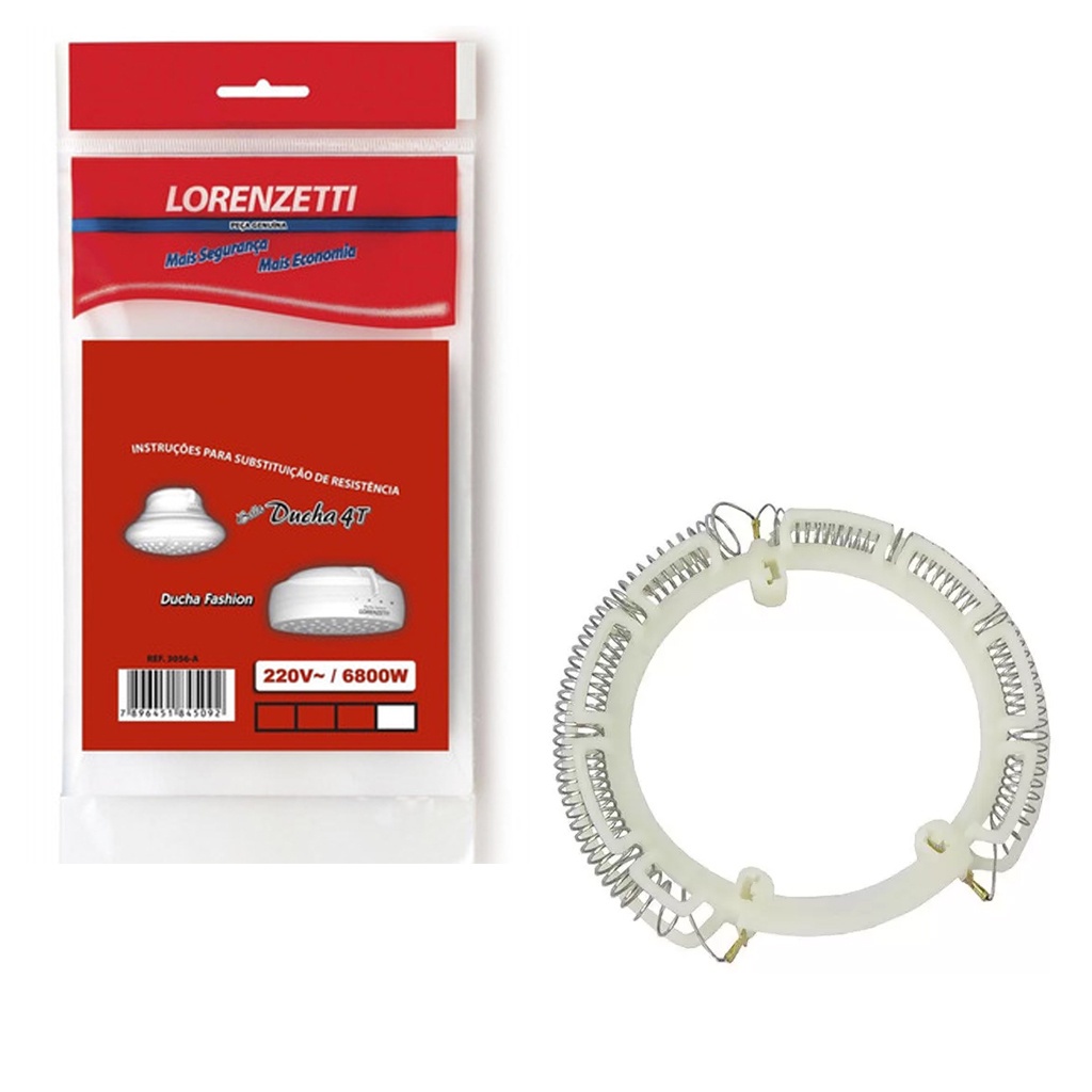 Resistência Lorenzetti Bella Ducha 4T 220V 6800W | Shopee Brasil