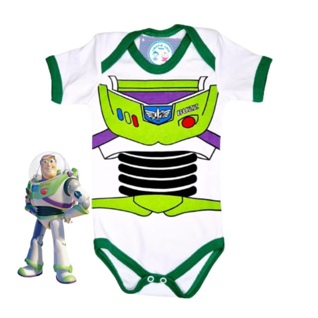 Roupa de Bebê Body Temático Buzz Toy Story Mesversário Pronta Entrega ...