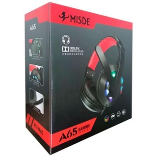 Headset Gamer Led Rgb Com Microfone Misde A65 | Shopee Brasil