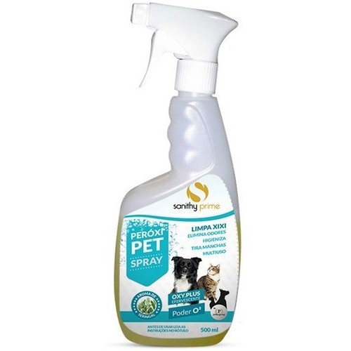 Desinfetante Spray Peroxy Pet Seringal 500ml Sanithy Prime | Shopee Brasil