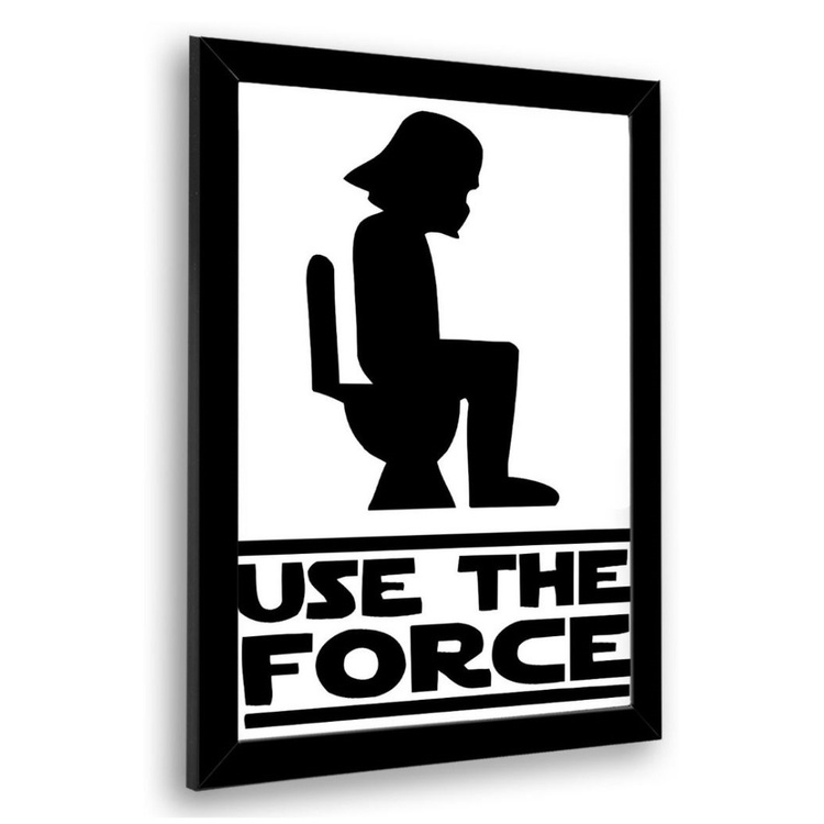Placa Quadro Decorativa 20x29 Use The Force Darth Vader Star Wars ...
