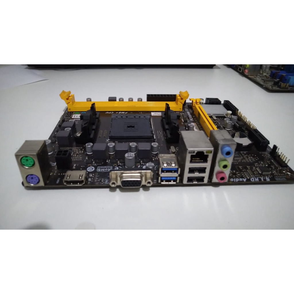 Placa Mãe Biostar A68MHE Pro FM2+ (liga + não da video) | Shopee Brasil