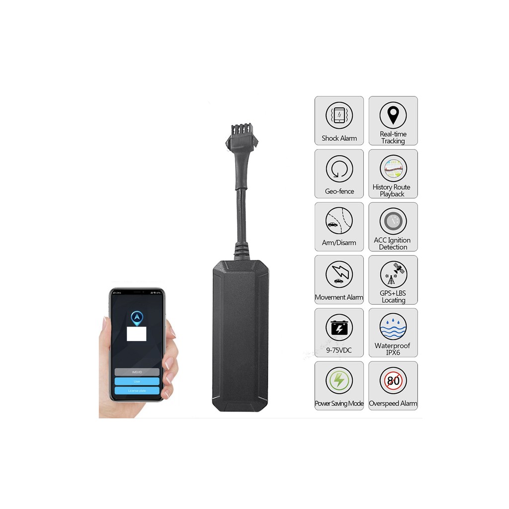 Rastreador Veicular Gps Cj780 Modelo 2021 ideal para motos + Chip Telemetria - Plano Mensal ...