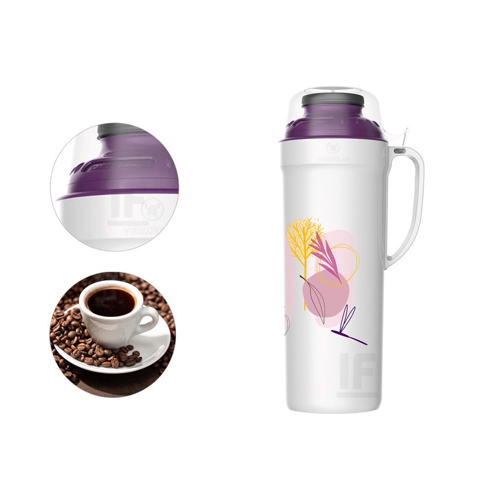 Garrafa Térmica Versatile 1l Fun Rolha Clean | Shopee Brasil