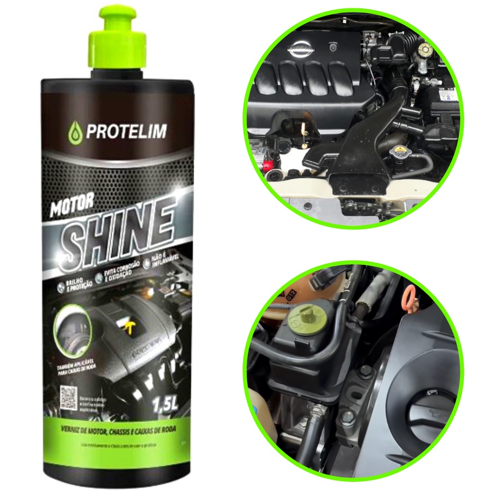 Verniz Para Motor Automotivo Motor Shine 1,5L Protelim Nova Emabalegem ...
