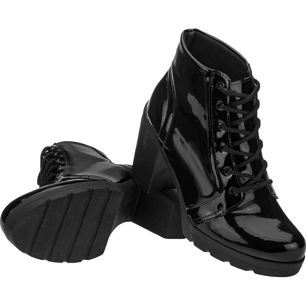 Coturno Feminino Salto Alto Tratorado Cano Baixo | Shopee Brasil