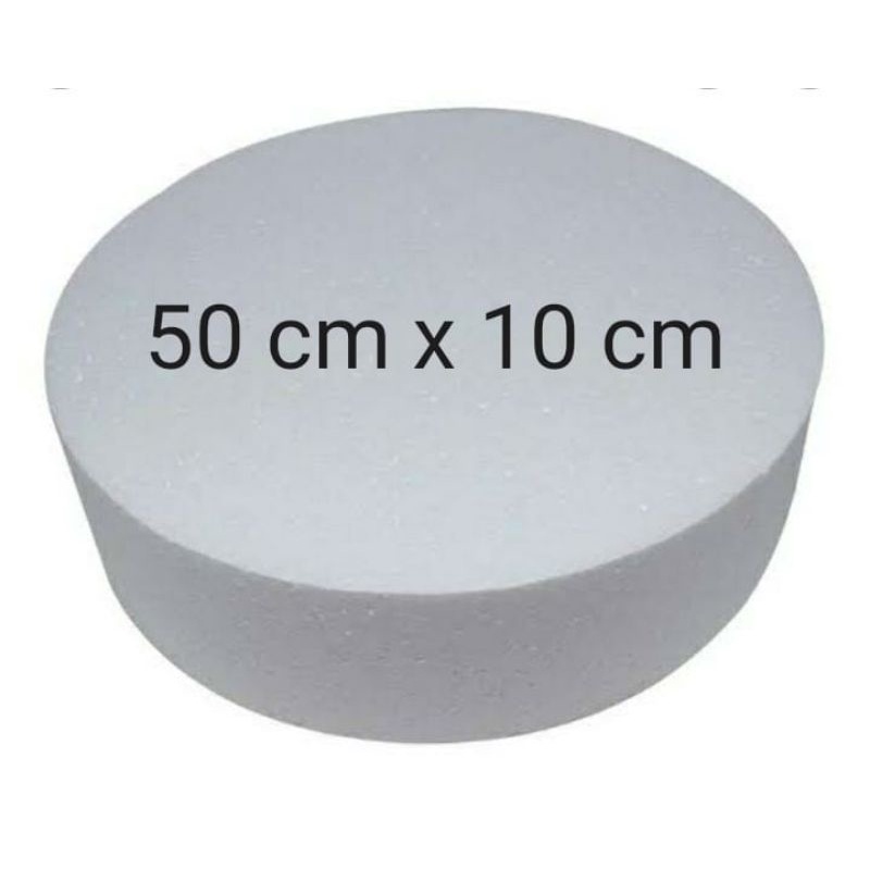 Base para bolo fake/ cenográfico/ base em isopor 50 cm x 10 cm | Shopee ...