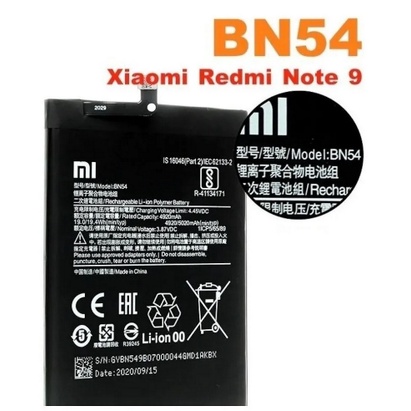 Bateria Xiaomi Redmi Note 9 Bn54 Bn-54 Bn 54 NOVA - Escorrega o Preço