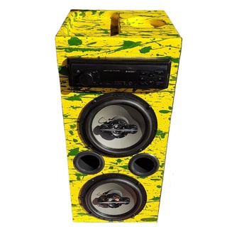 Caixa de Som Bob Residencial Alto Falante 6 Bluetooth Usb Sd Aux ...