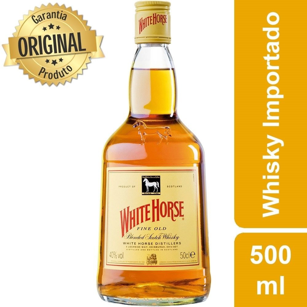 Whisky White Horse Cavalo Branco 500ml | Shopee Brasil