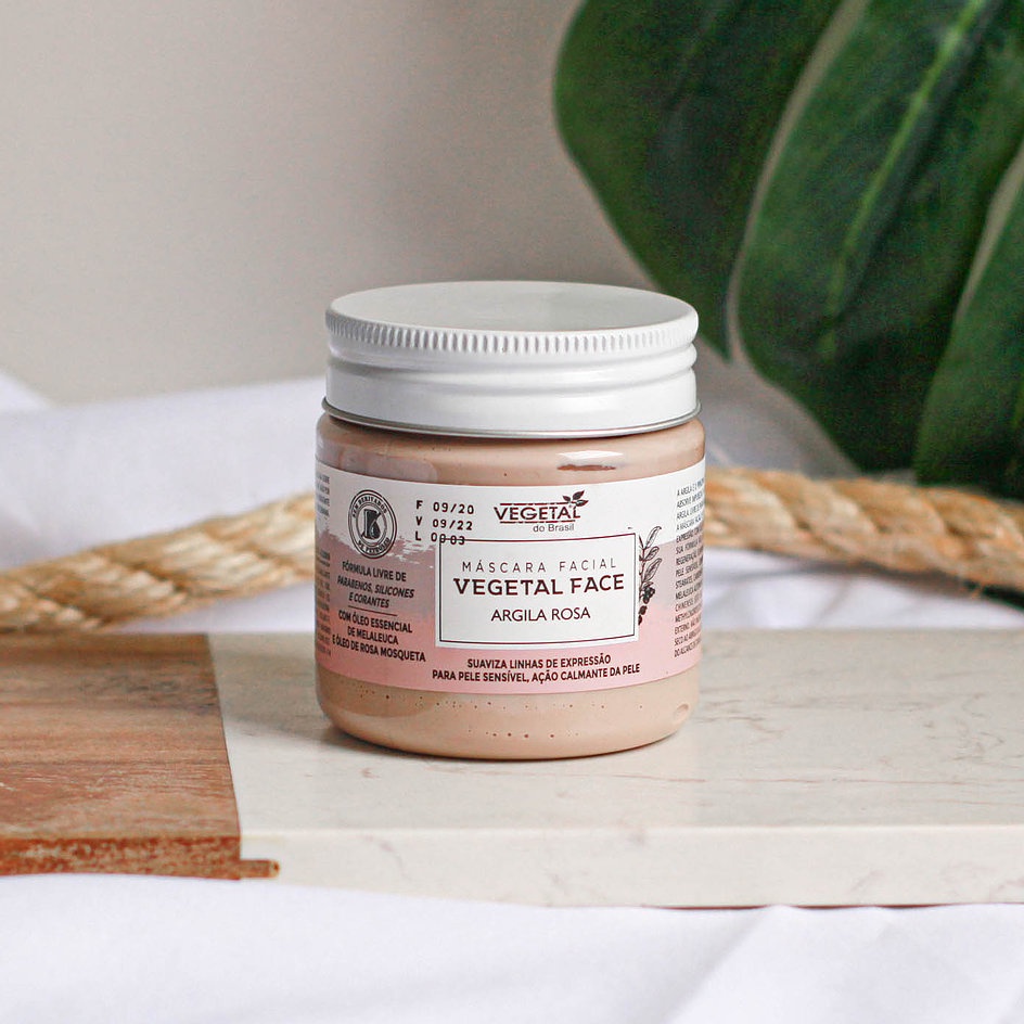 MASCARA FACIAL ARGILA ROSA VB | Shopee Brasil