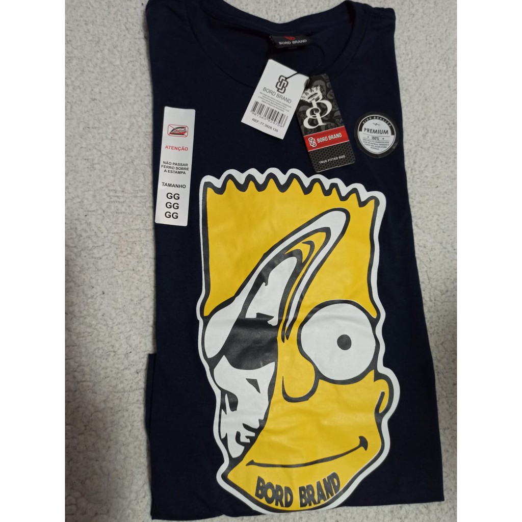 CAMISETA GEEK BART SIMPSON - OS SIMPSONS NERD | Shopee Brasil