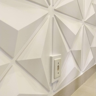 5m² Revestimento para parede de pvc 3d 50x50cm 20 placas a pronta ...