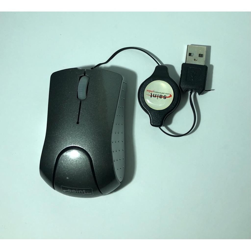 MINI MOUSE ÓPTICO L-76 LASER USB C/ FIO RETRÁTIL PEQUENO - Escorrega o ...