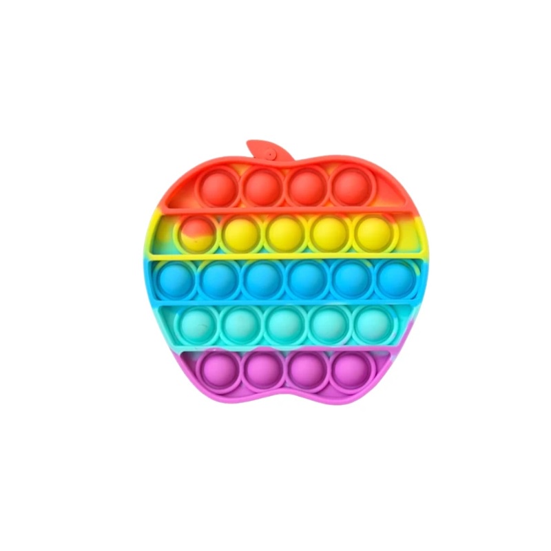 Pop-it Fidget Toy Formato Maça - Pop Bolha Anti-stress | Shopee Brasil