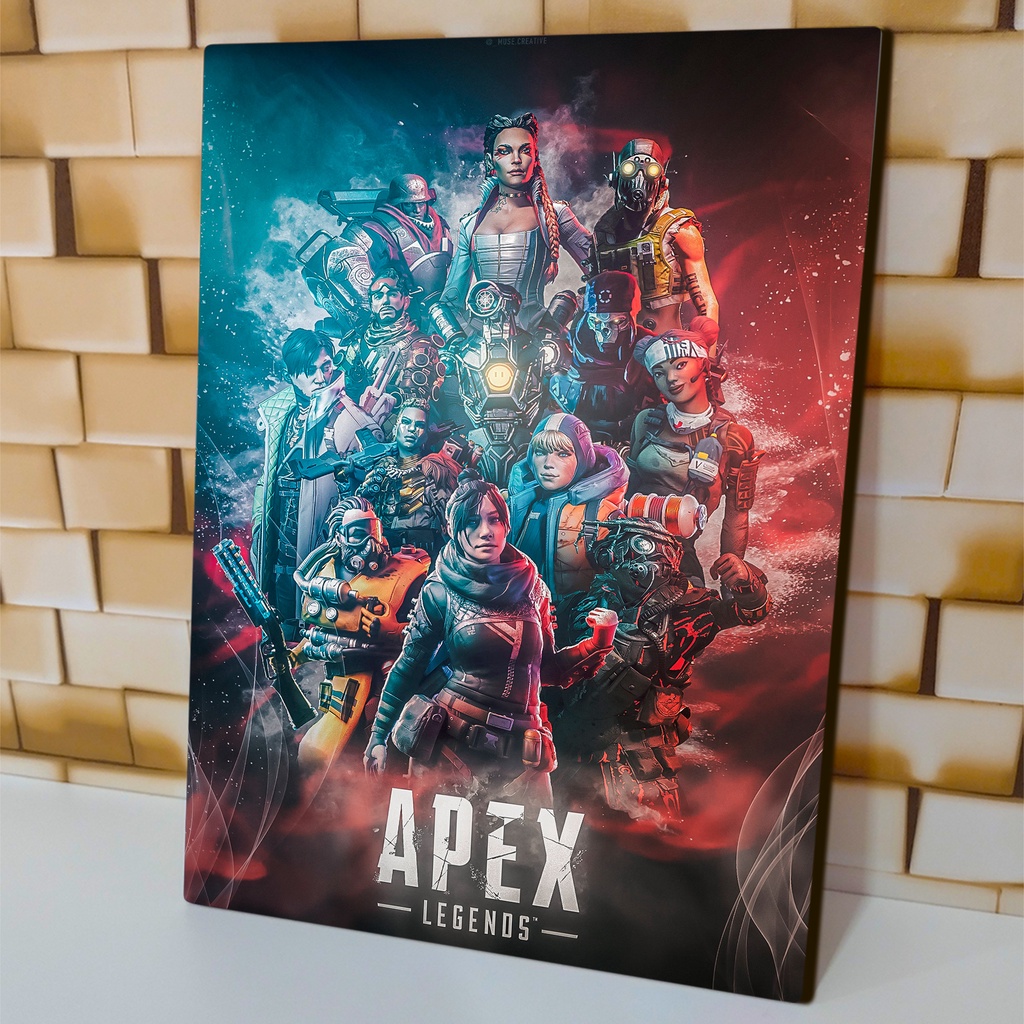 Quadro Decorativo Apex Legends Game Alta Definição MDF 6mm Impressão a ...