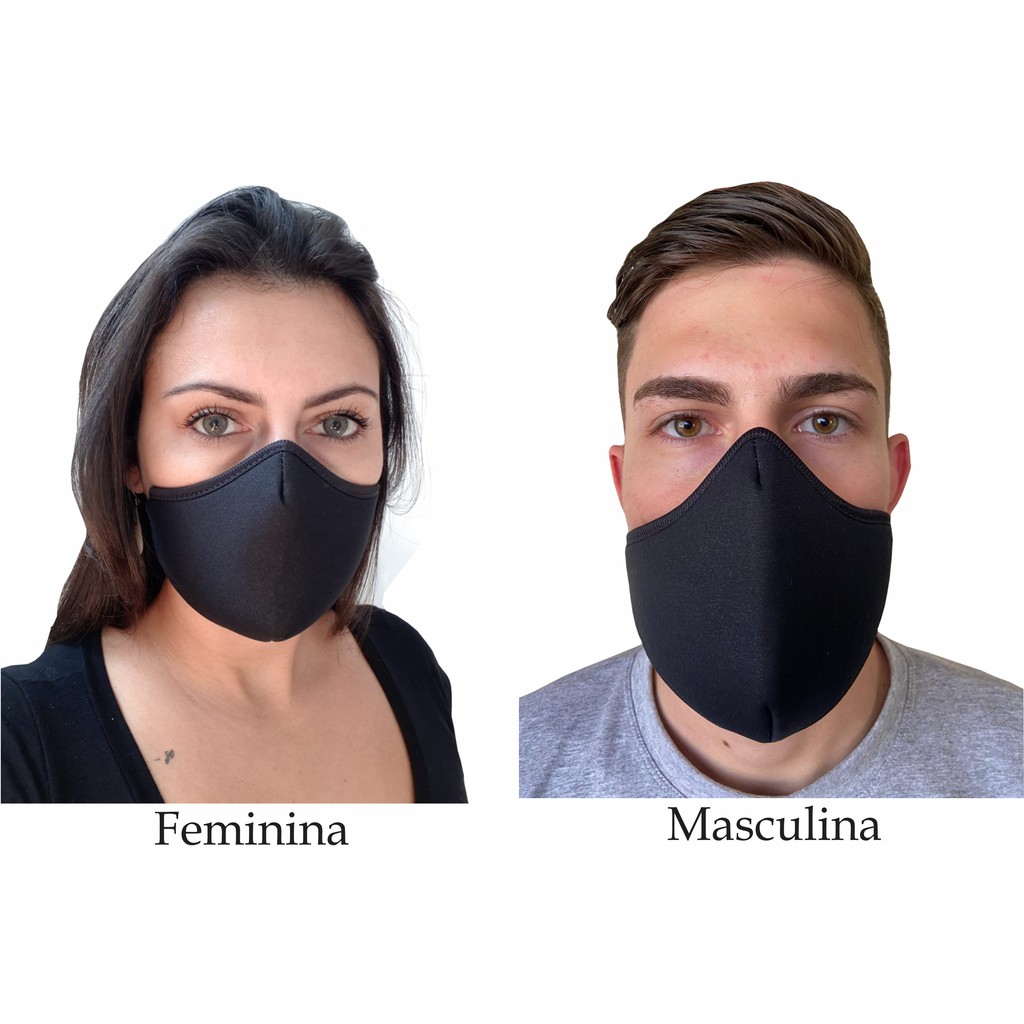 Mascara de Proteção Facial Lavável Reutilizável Modelo Ninja Com ...