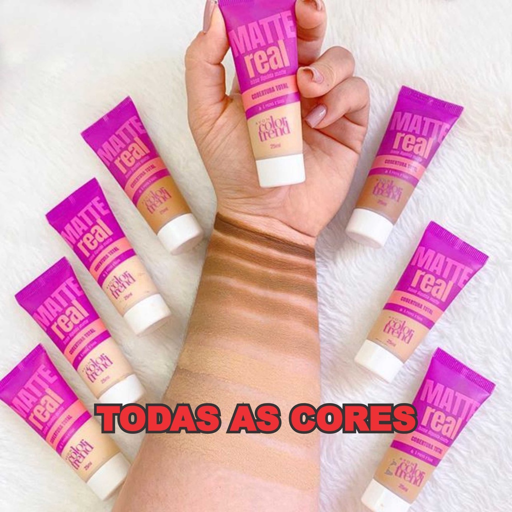 Base Líquida Color Trend Matte Real Avon | Shopee Brasil