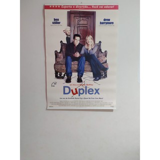 POSTER FILME DUPLEX com Ben Stiller e Drew Barrymore - Tam 94 cm X 64 ...