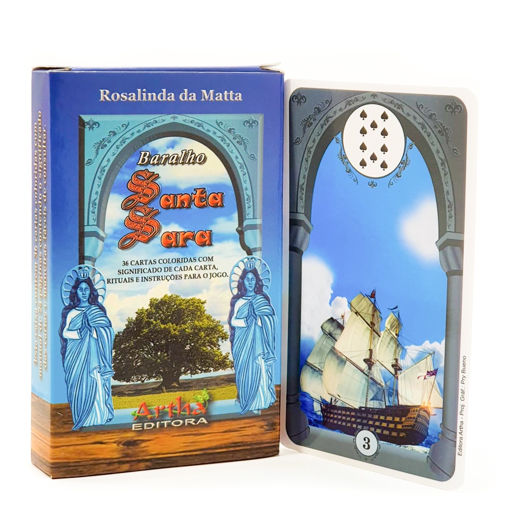 Baralho Cigano Santa Sara 36 Cartas Rosalinda Da Matta Shopee Brasil
