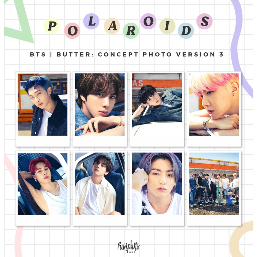 Polaroids - Bts: Butter Concept Photos 3 | Shopee Brasil