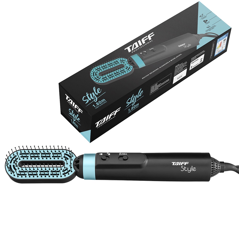 Escova Secadora Alisadora E Modeladora Taiff Style 110v | Shopee Brasil