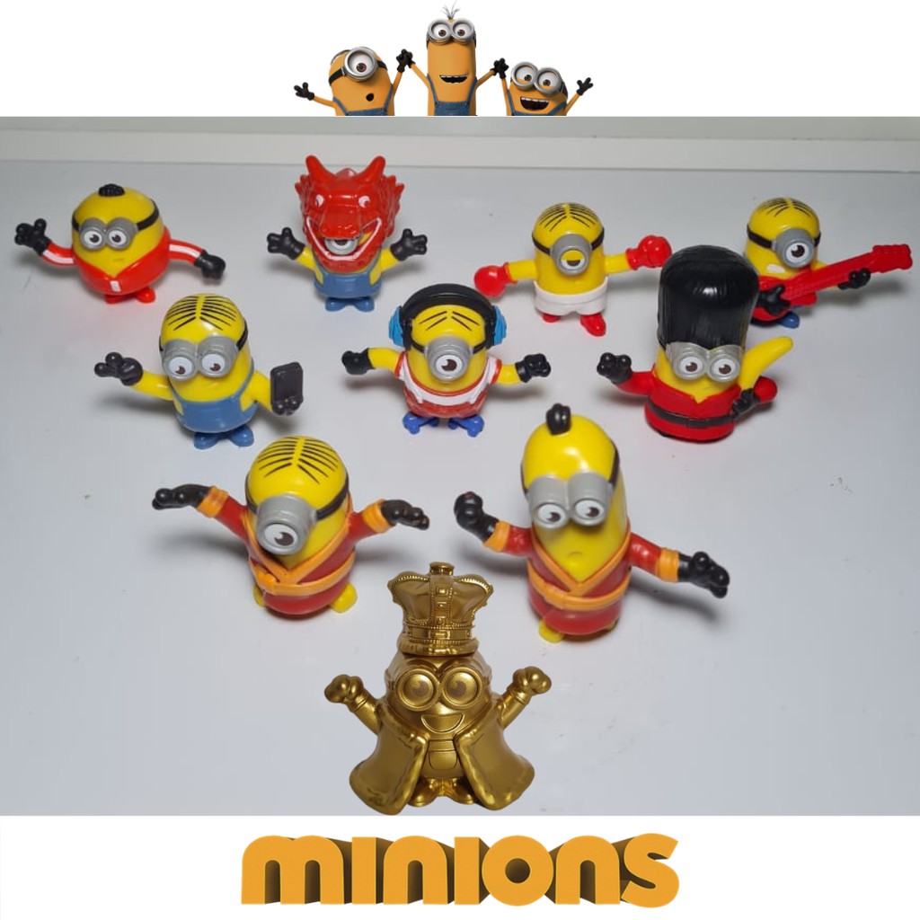 Coleção Mc Donalds Minions Pocket Coleção 2020 5 cm a 7 cm | Shopee Brasil