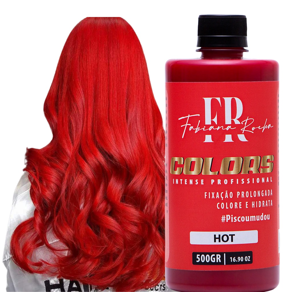 Mascara pigmentadora vermelho hot 500g by Fabiana Rocha | Shopee Brasil