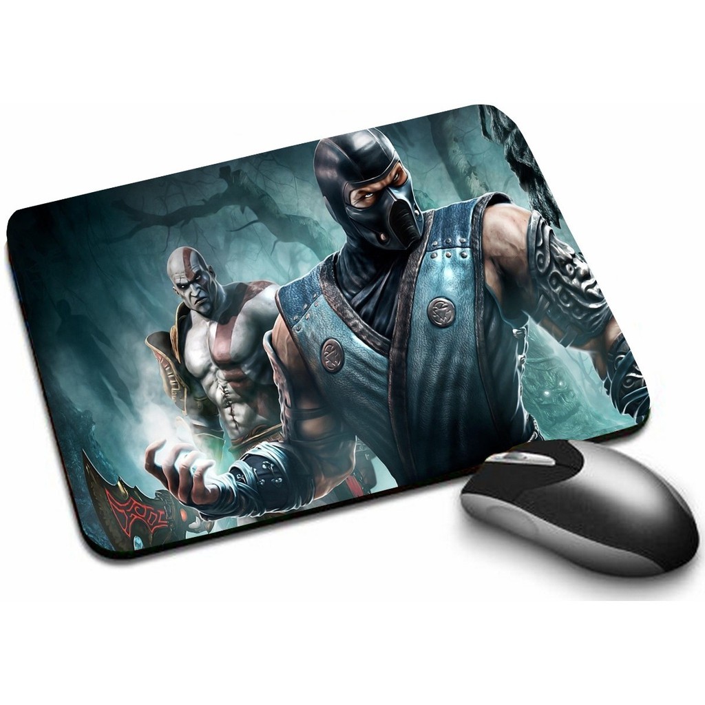 Mousepad Subzero Mortal Kombat E Kratos God Of War - 17x22 | Shopee Brasil