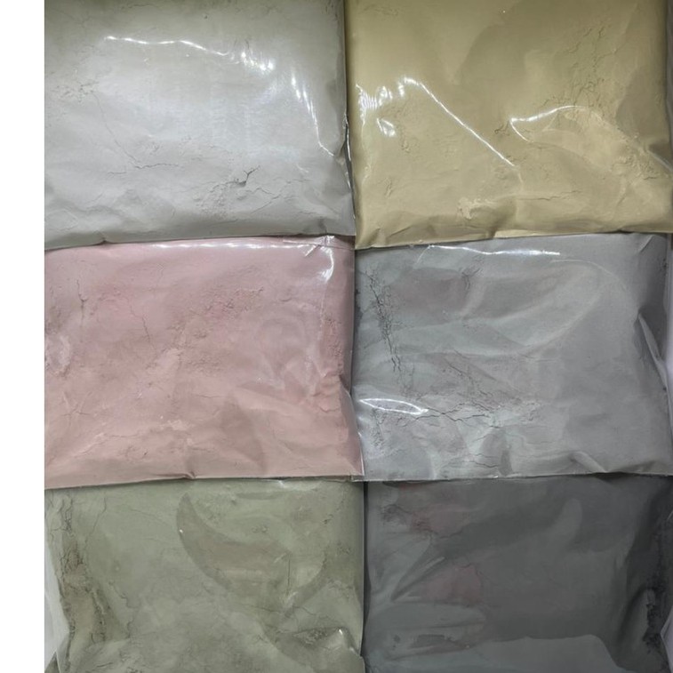 Argila Cores 100 G - Branca, Verde, Cinza, Amarela, Preta E Vermelha ...