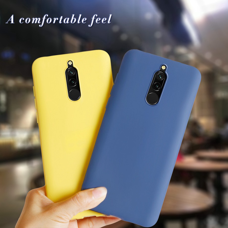 Xiaomi Redmi 8 8A Case Cover Shockproof Candy Color Soft Silicone ...