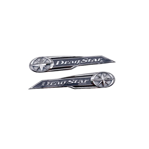 Par De Emblema Adesivo Tanque Moto Yamaha Drag Star 650 Dragstar ...