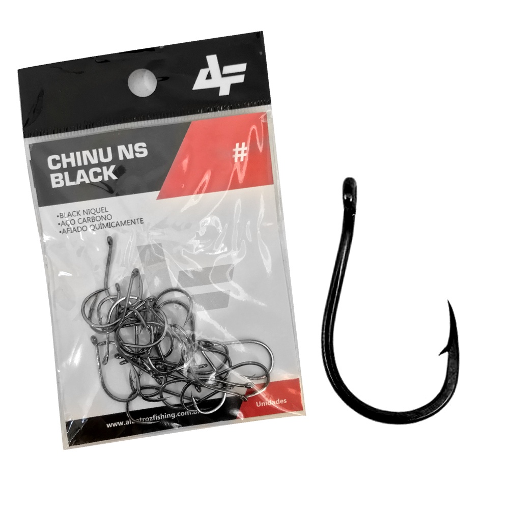 Anzol Albatroz N°5 Fishing Chinu Black C/ Fisga - 28 Pçs pescaria ...