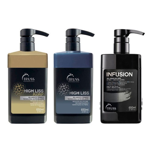 Truss High Liss Blond + High Liss + Infusion 650ml | Shopee Brasil