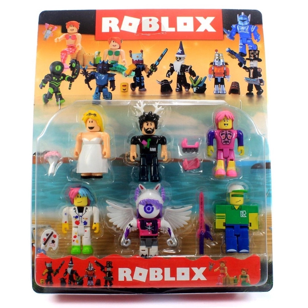Brinquedo Roblox Celebrity Collection 6 Bonecos- 7cm, Articulado ...