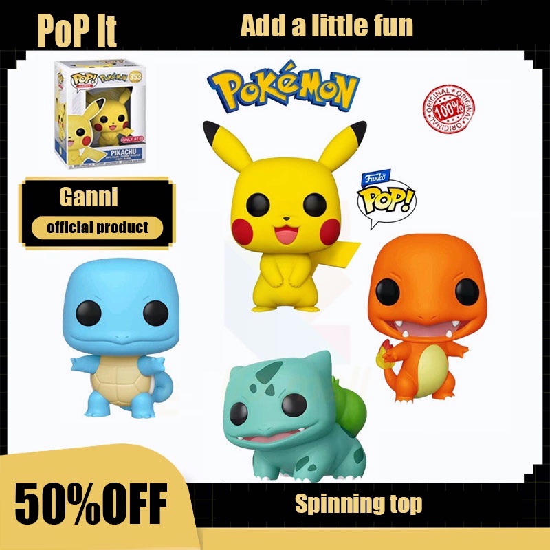 Funko Pop Action Figure Funko Pop Pokemon Pikachu Bulbasaur Squirtle ...