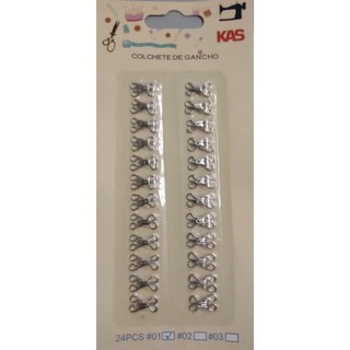 Colchete de Gancho para Roupas e Artesanato - Cartela com 24 unidades ...