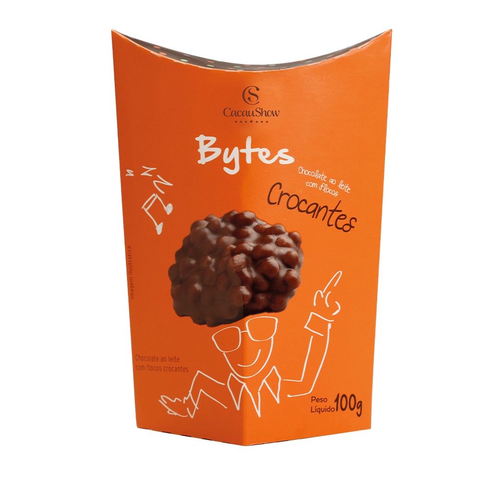 Bytes Chocolate Ao Leite Crocante 100G Cacau Show - Escorrega o Preço