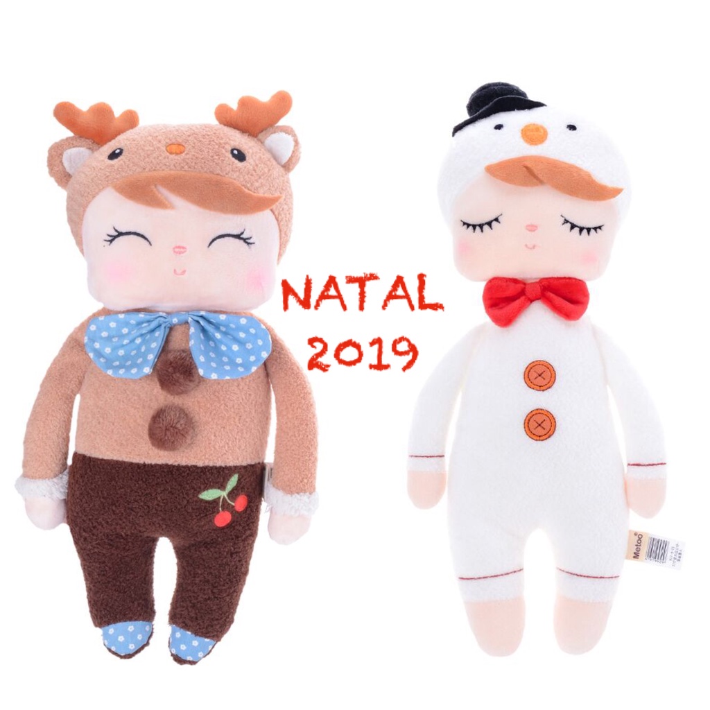 KIT BONECO DE NEVE + ANGELA DEER BOY 33CM - METOO | Shopee Brasil