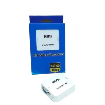 Mini Adaptador Conversor Vga- 2hdmi Entrada Vga E Saida Hdmi | Shopee ...