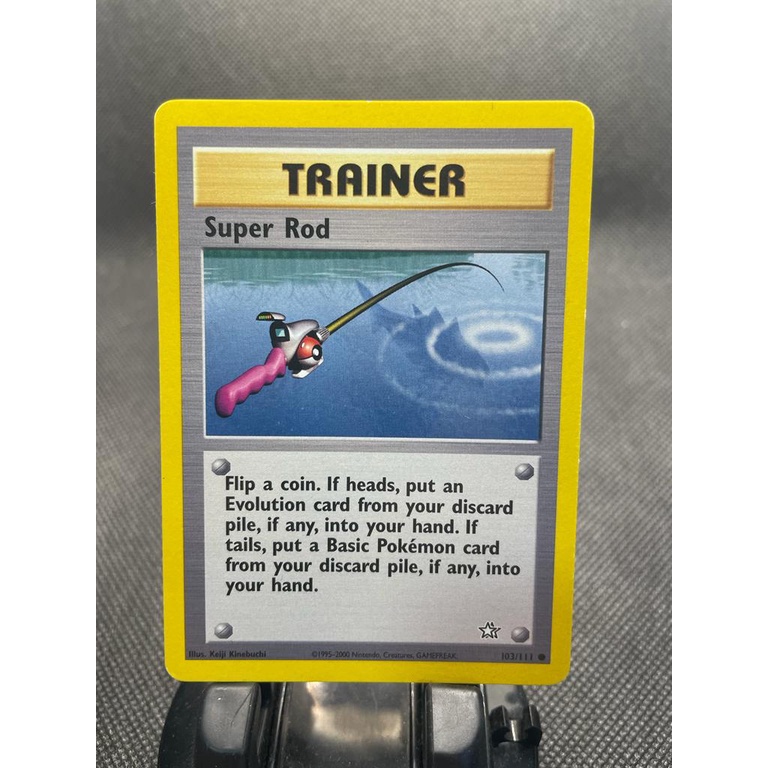 Super Rod 103/111 Neo Genesis Pokemon TCG Antigo Vintage | Shopee Brasil