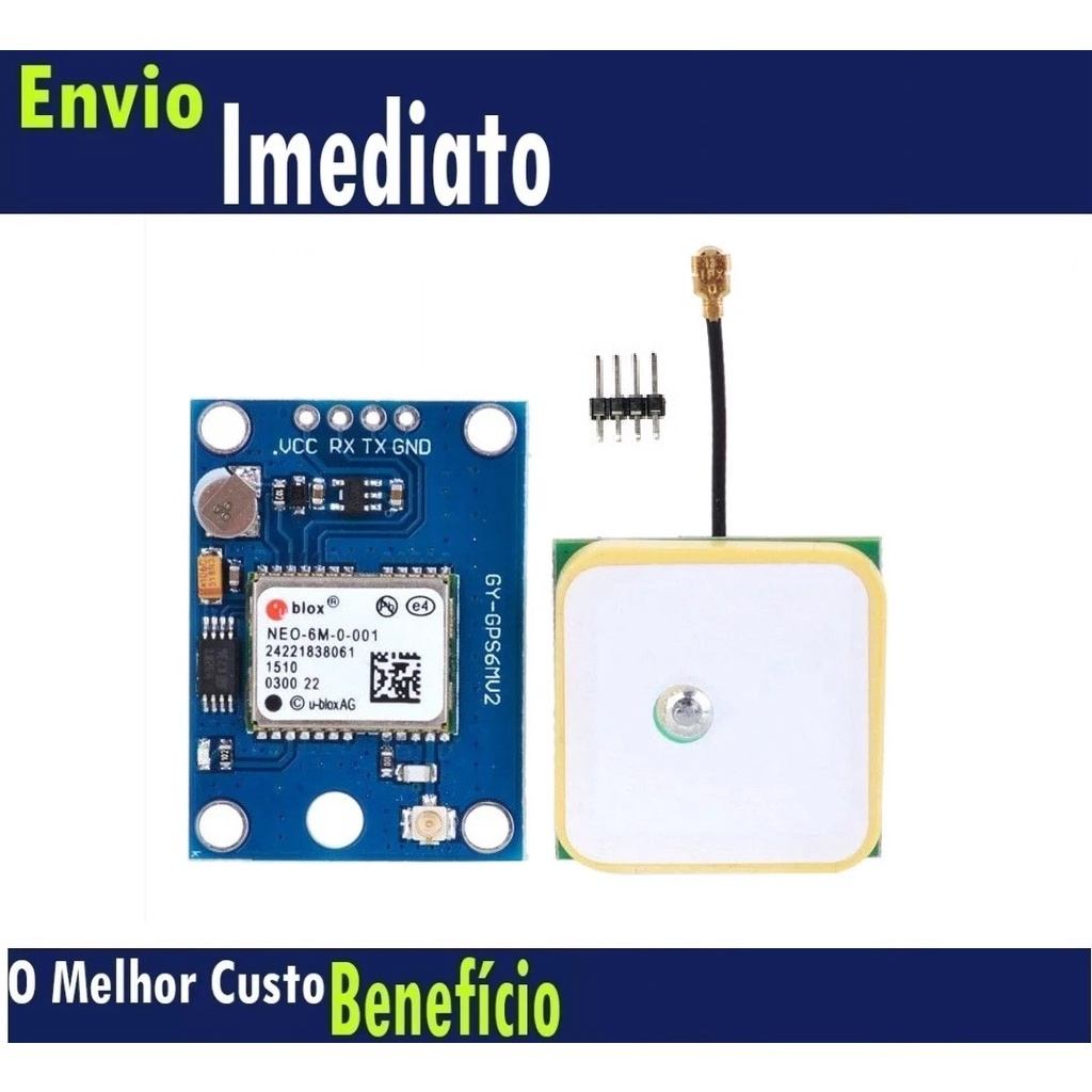 Módulo Gps Ublox Gy-gps6mv2 Gyneo6mv2 Para Arduino Drone Esp ...