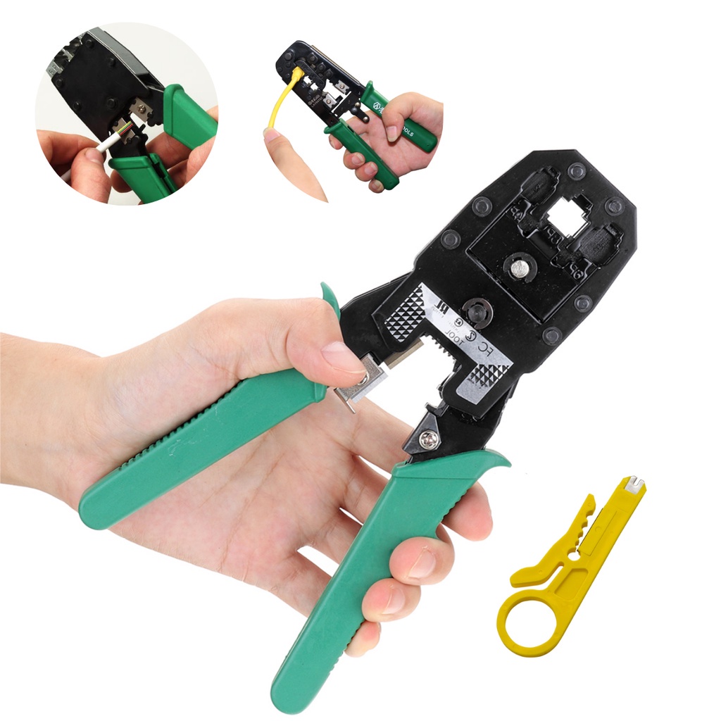 Alicate Crimpar Rj45 Rj12 Rj11 Cabo De Rede Crimpador Cortador ...