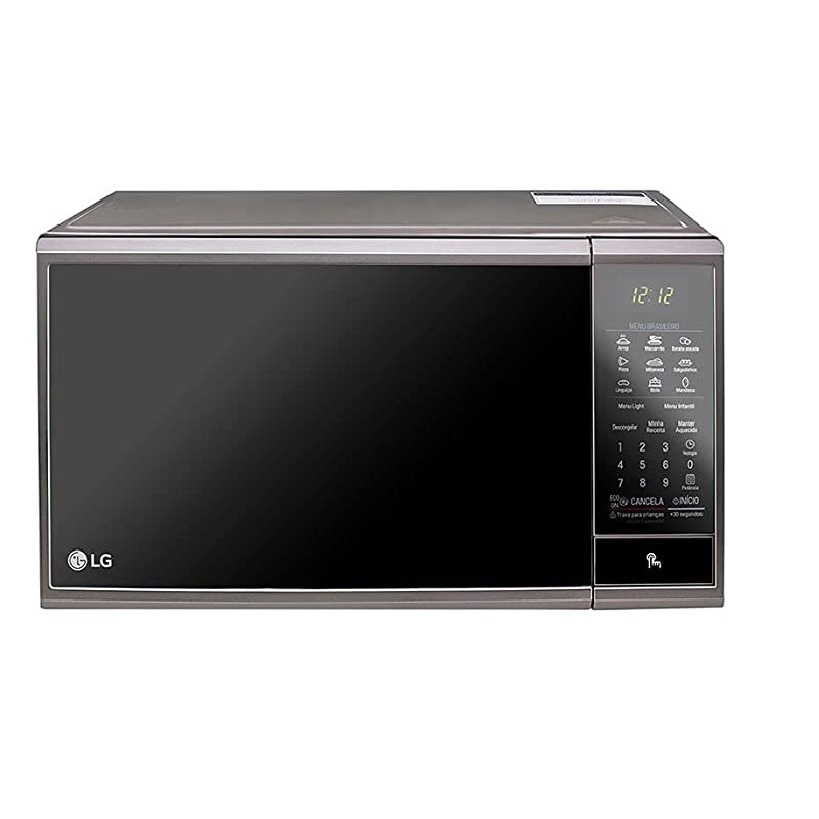 Micro-ondas LG 30 litros Prata Nobre Limpa Fácil - MS3095LR | Shopee Brasil