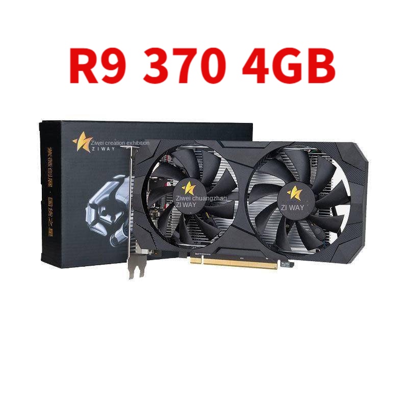 novo, original R9 370 4gb placa gráfica nova 256bit gddr5 placas de vídeo para amd radeon r9 370 ...