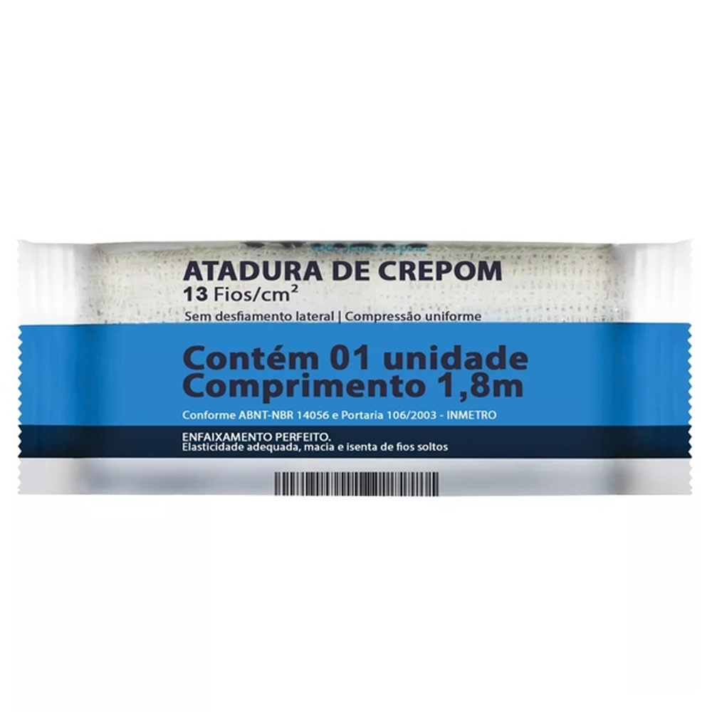 Atadura de Crepe Neve 13 Fios 8cm X 1,8m | Shopee Brasil