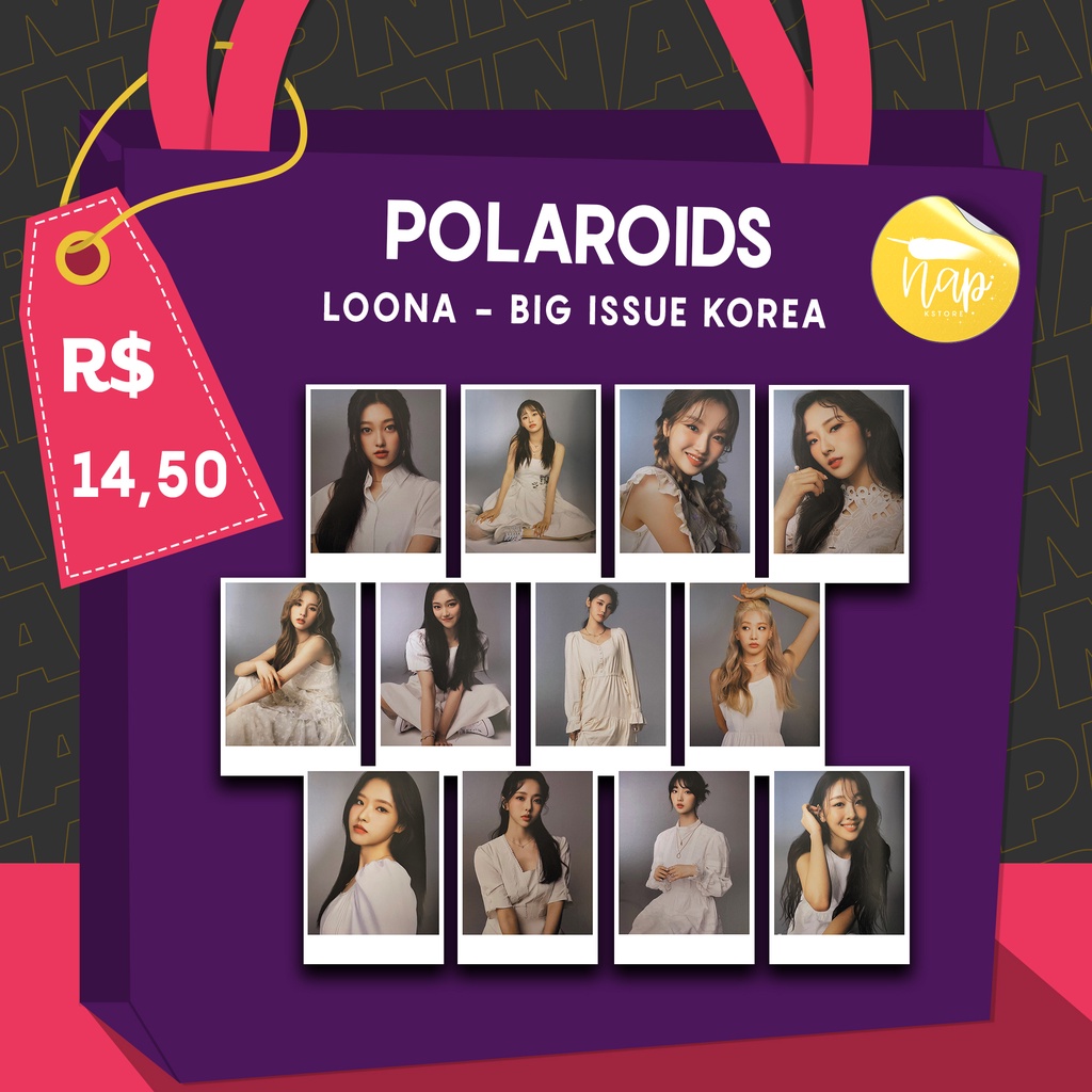 LOONA - Big Issue Korea | fankit fanmade | polaroid | Shopee Brasil