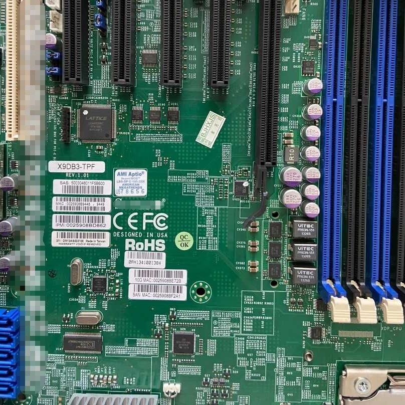 Placa Mãe/Servidor De Funcionamento EC X9DB3-TPF REV1.01 Para ...