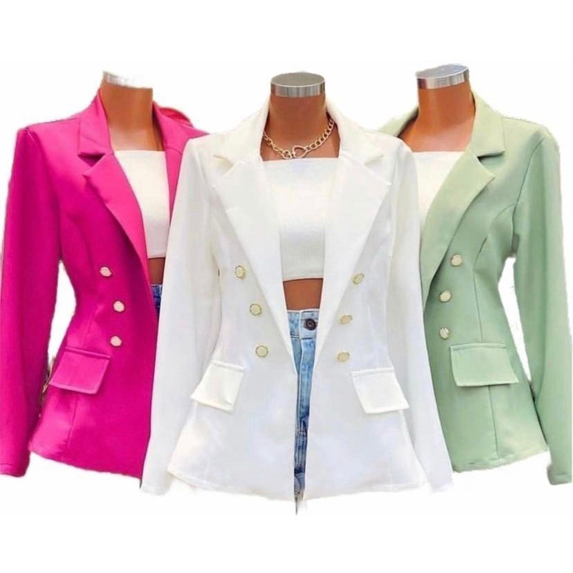 Maxi blazer casaco alfaiataria plus size | Shopee Brasil