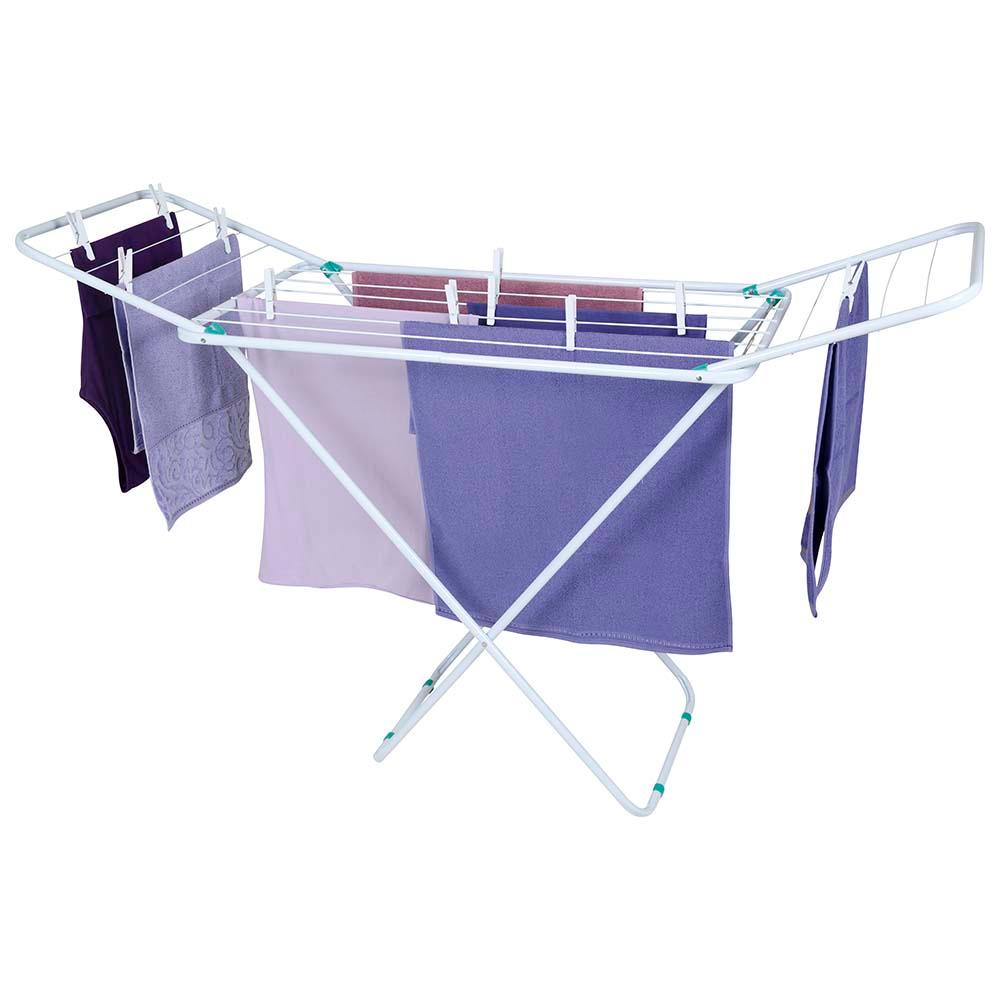 Varal De Chão Com Abas Slim Preto Reforçado 6216 Mor - Escorrega o Preço